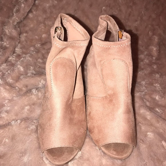 Diva | Shoes | Rose Pink Open Toe Booties | Poshmark